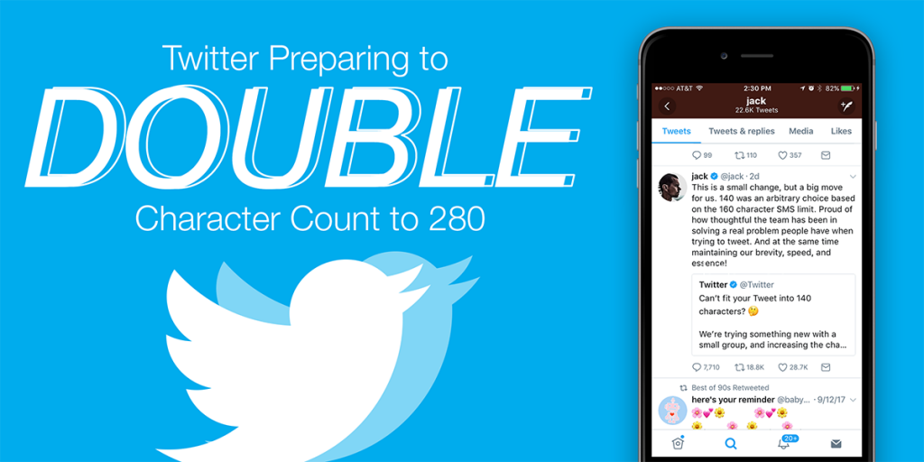 Twitter Preparing To Double Character Count 280 - BMGcreative